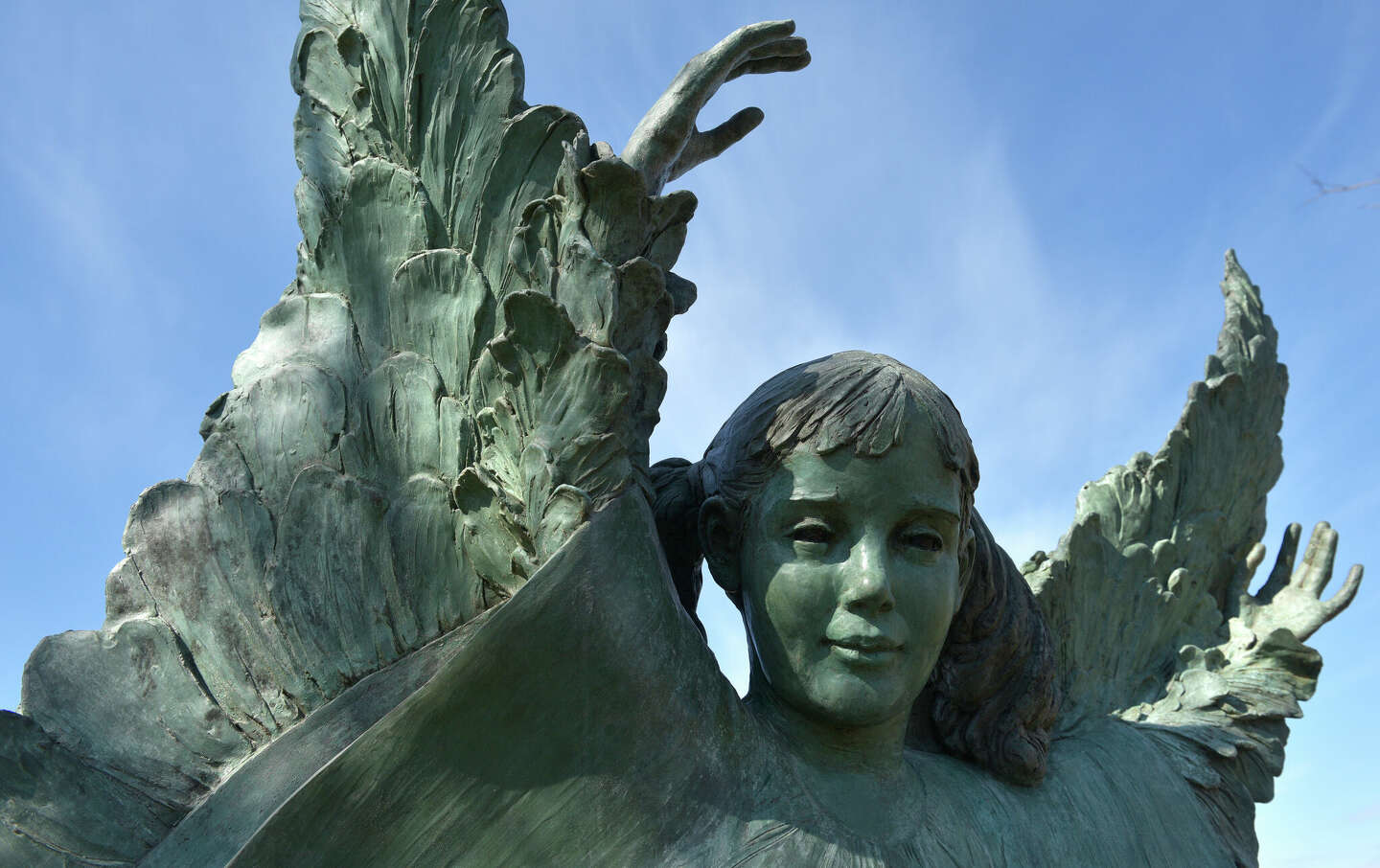 New Milford's new Freedom Angel sculpture celebrates America