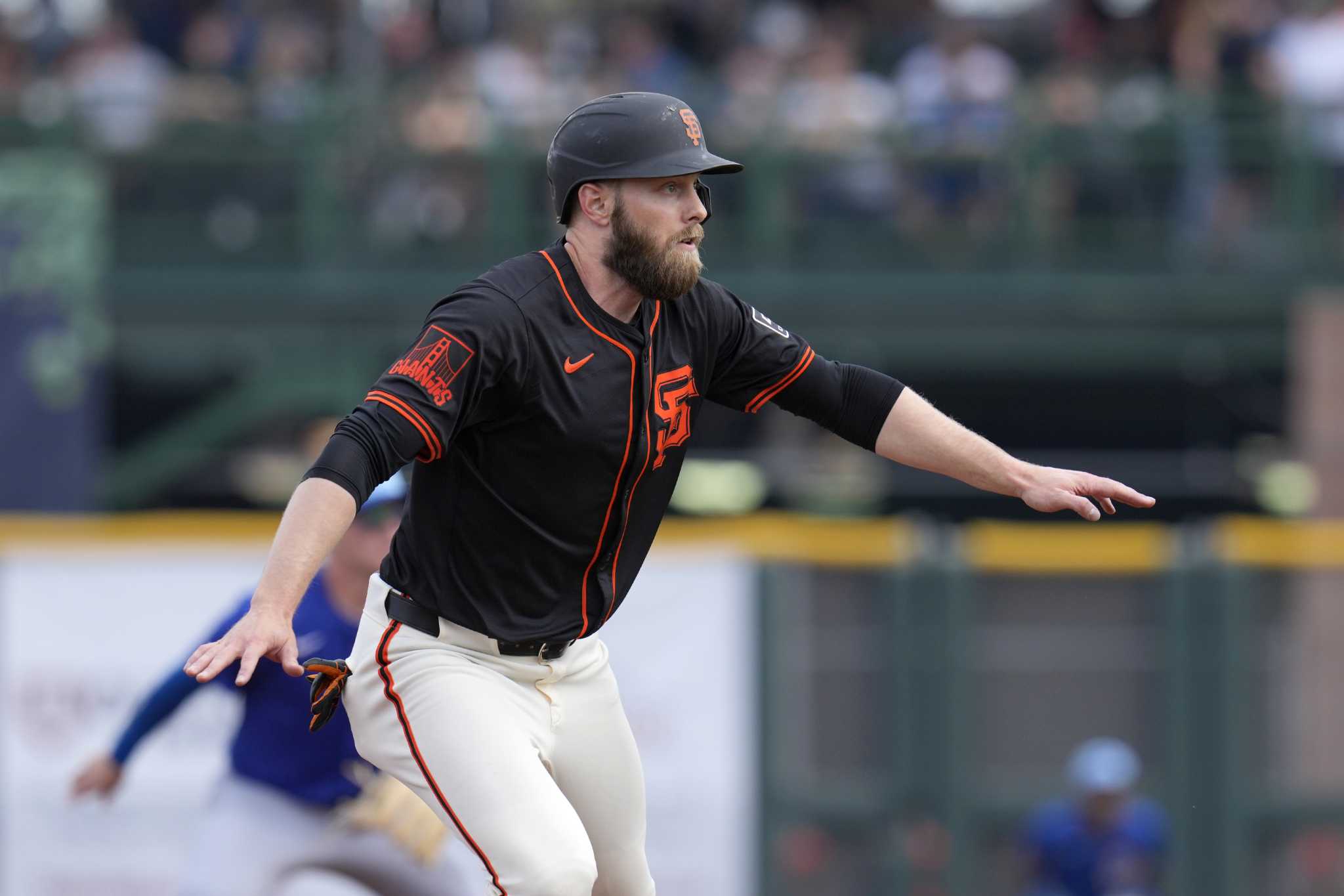 Austin Slater's setback opens door for Luis Matos in Giants' outfield