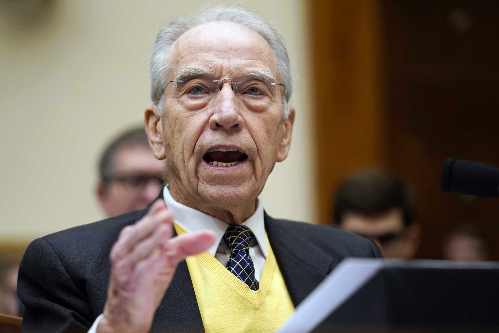 Sen. Chuck Grassley asking how Army got bilked in San Antonio