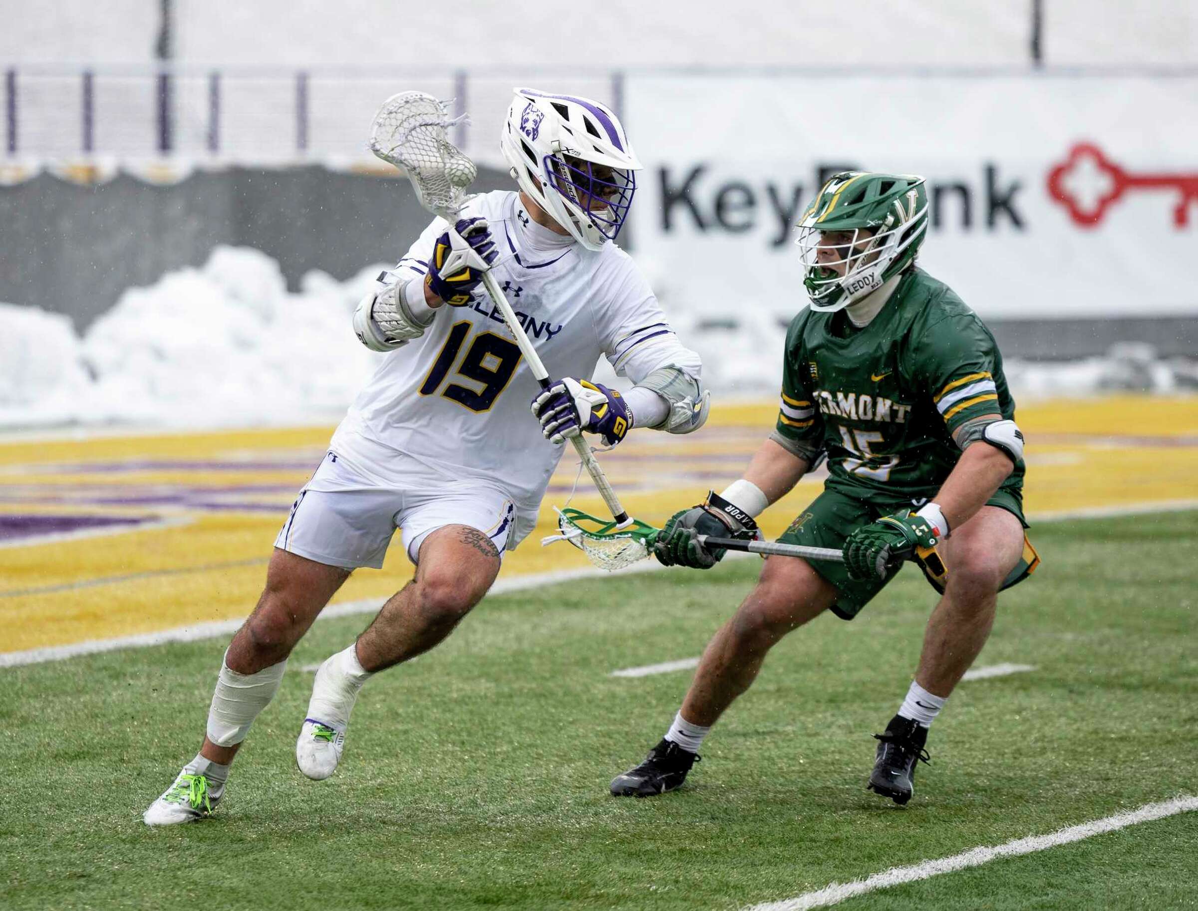 UAlbany men's lacrosse feels '70 and sunny' in win over Vermont