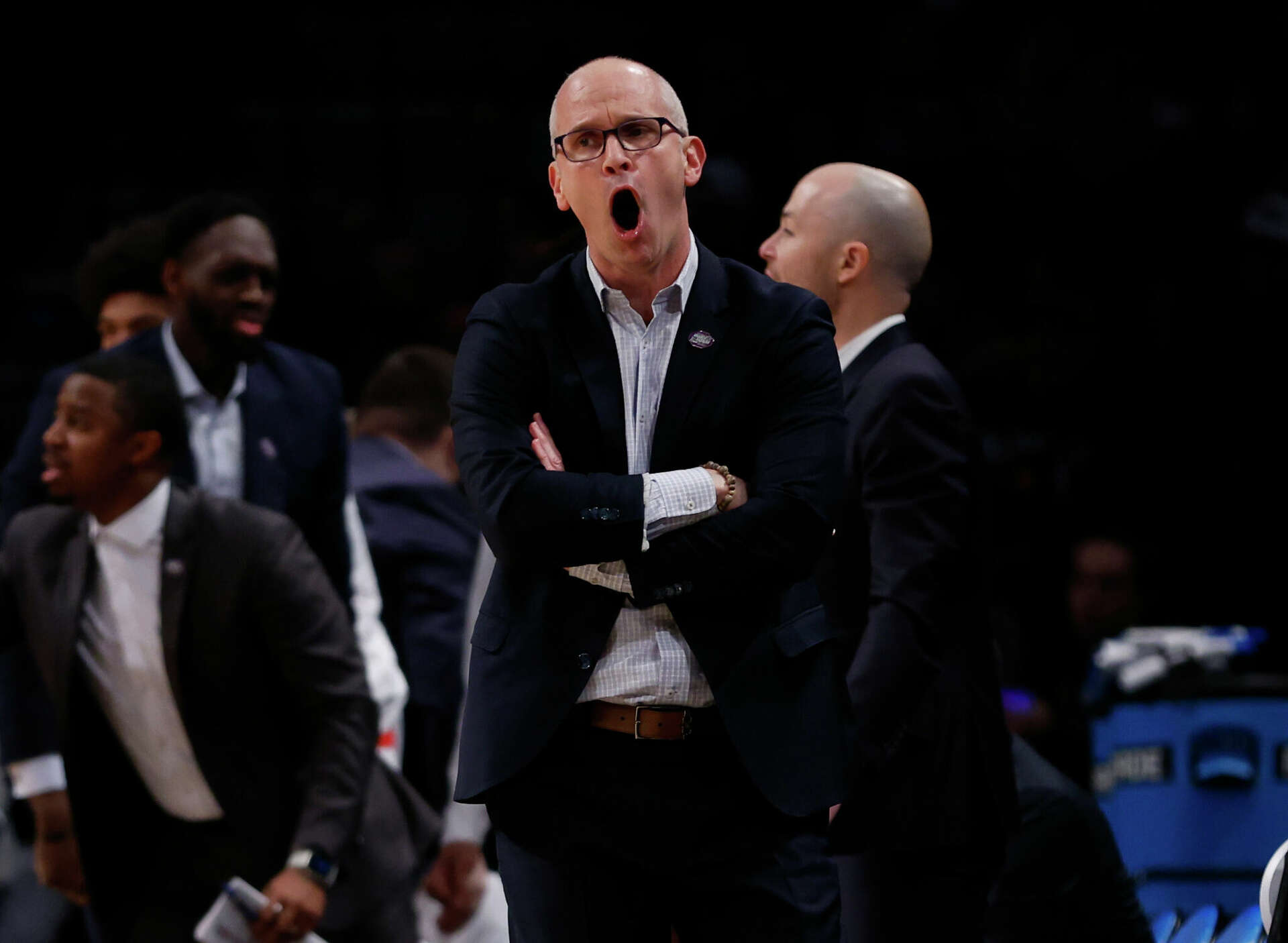 Donovan Clingan leads UConn to March Madness romp over Northwestern