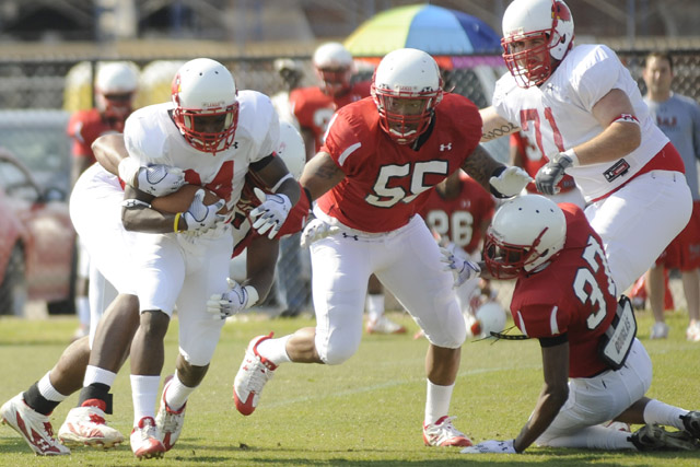 Lamar Football Holds First Scrimmage
