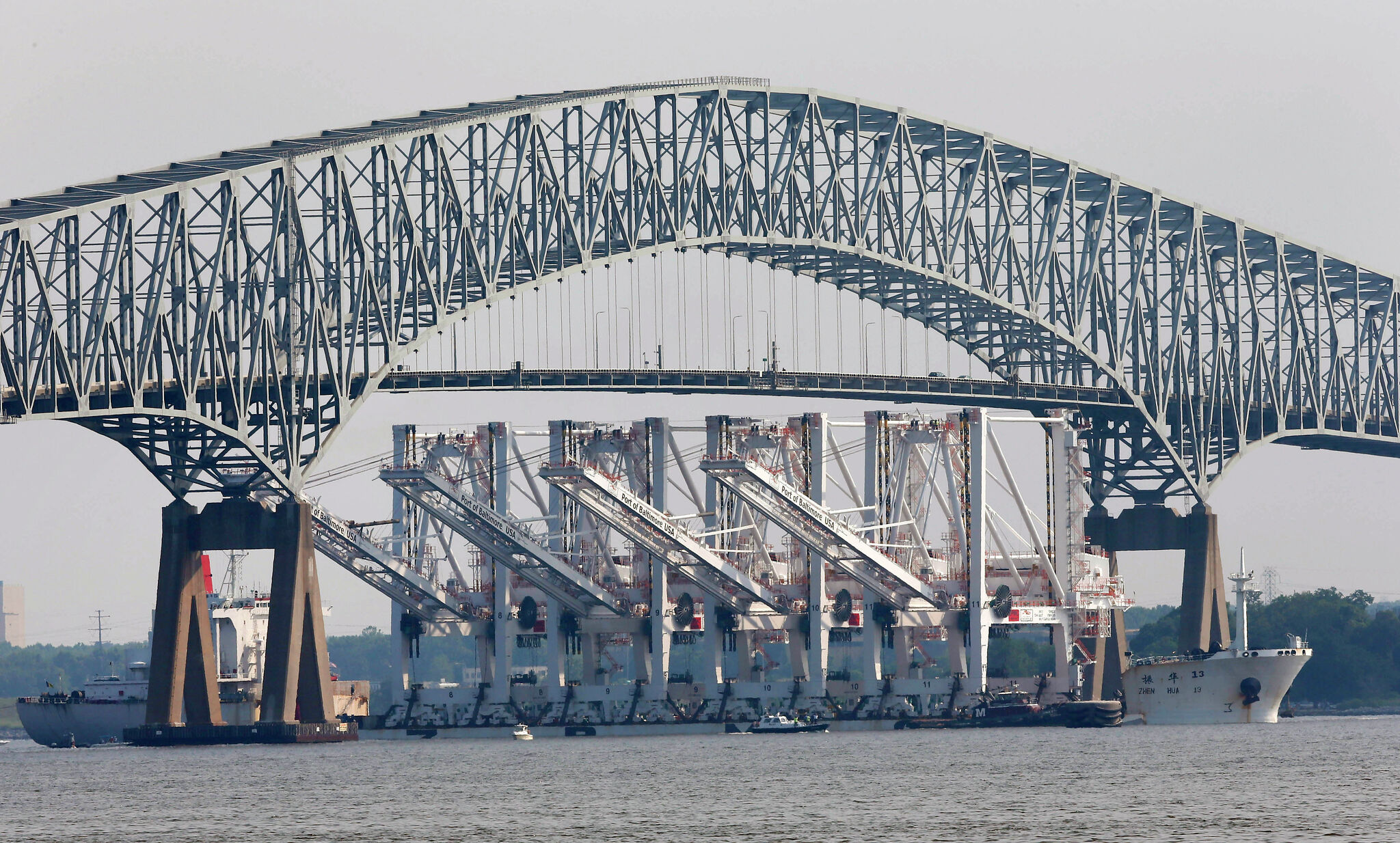 Baltimore bridge collapses after being struck by cargo ship