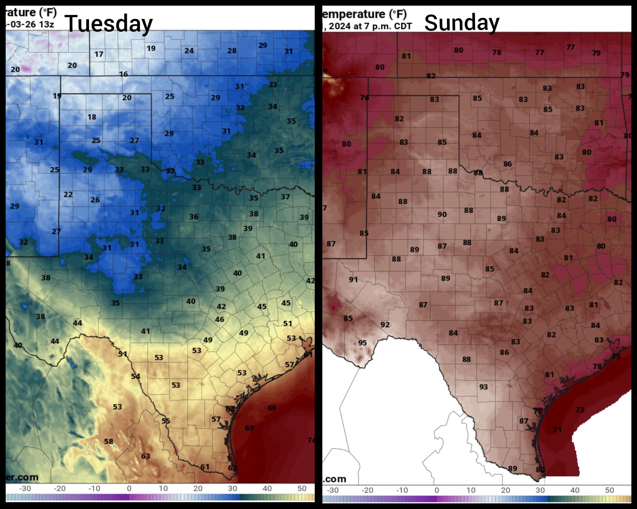 Texas temps in 30s and 40s are coming. How long will it last?
