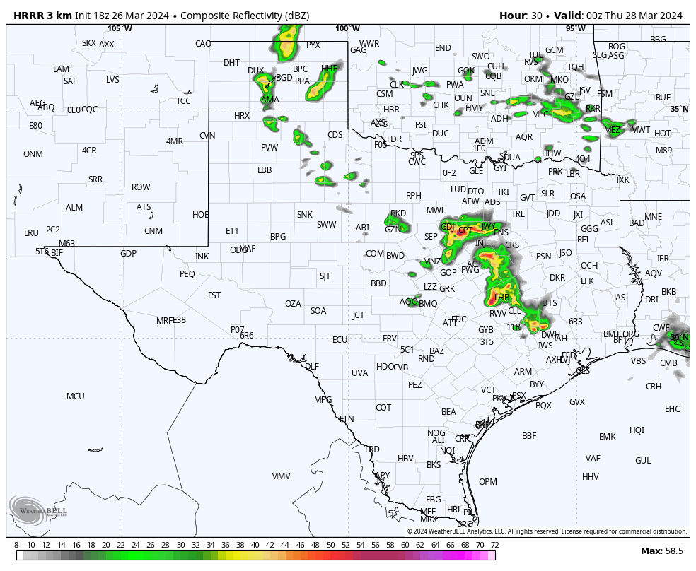 Storms bring wind, hail risk to Texas on Wednesday. Here's where