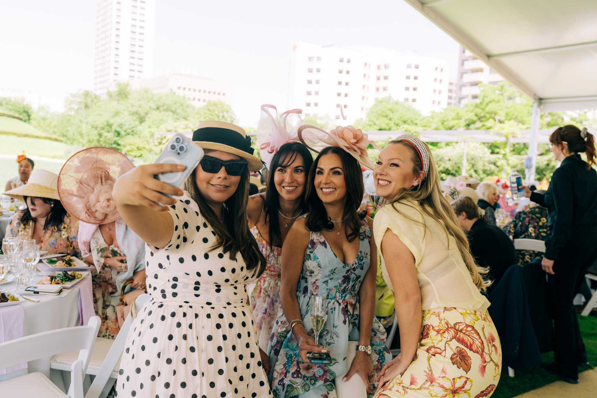 Spring fashion from 'sweet 16' Hats in the Park luncheon at Hermann Pa