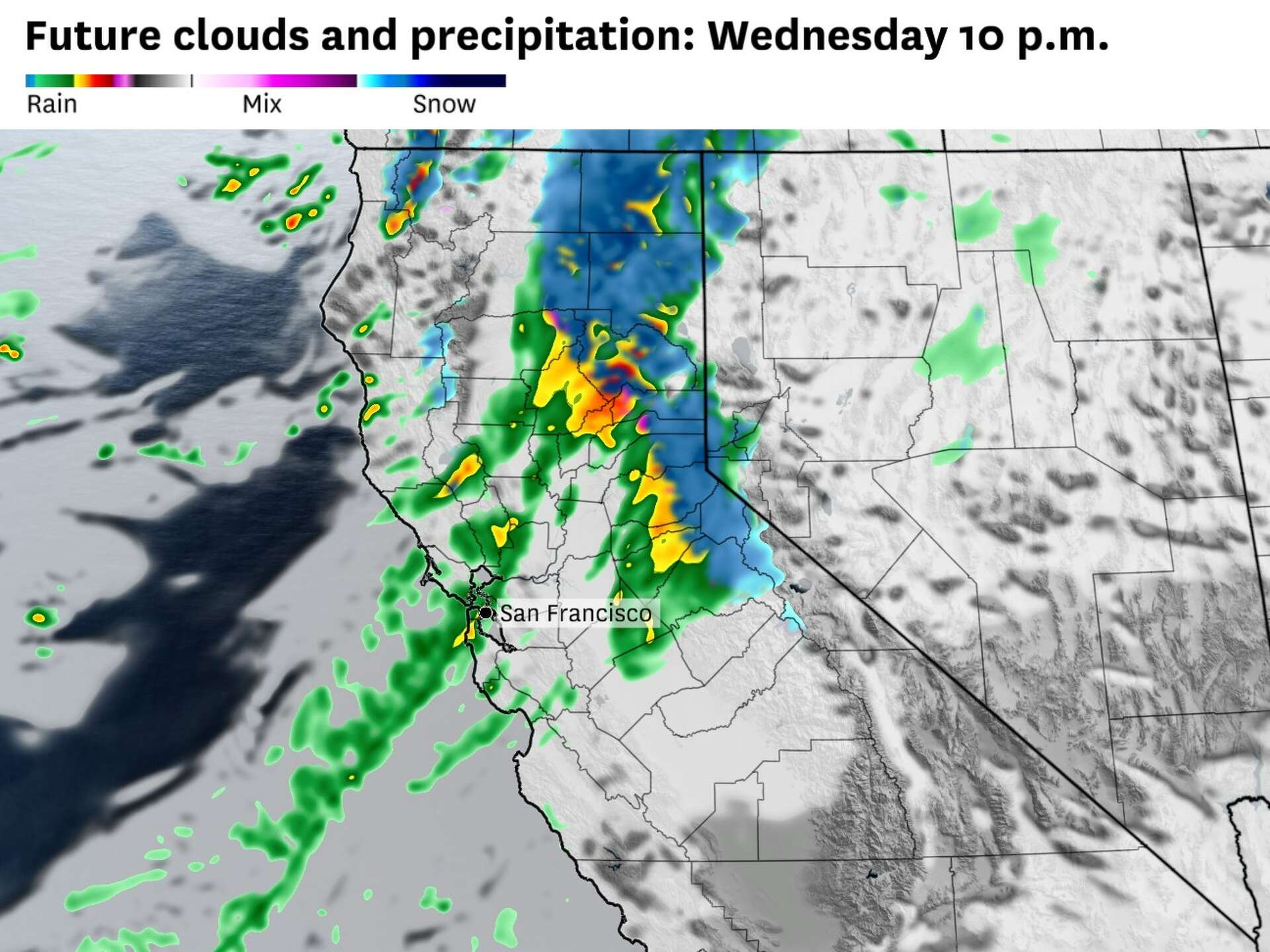Two weather systems will bring rain and snow to California soon