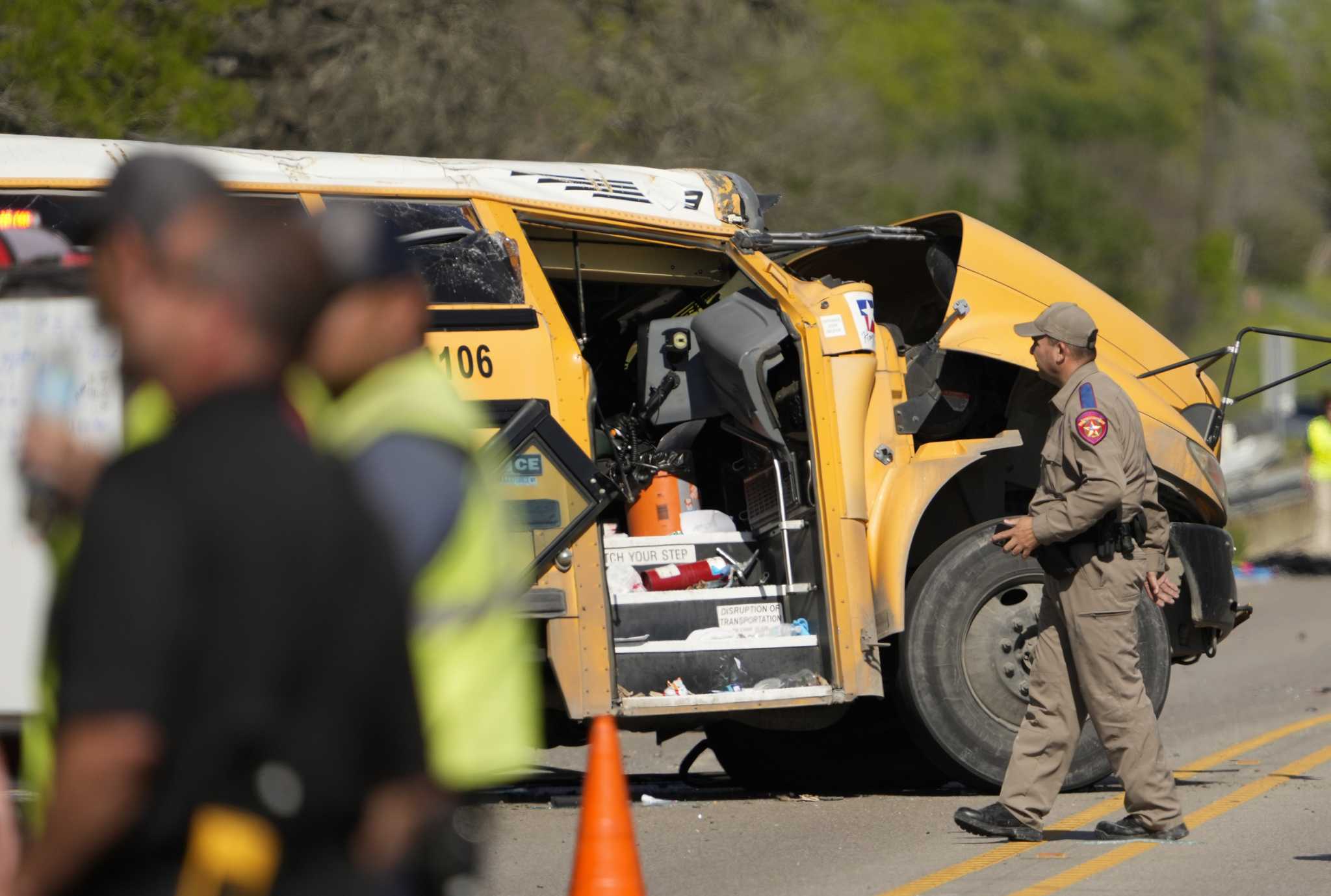 Truck driver who hit school bus told officers he fell asleep at wheel