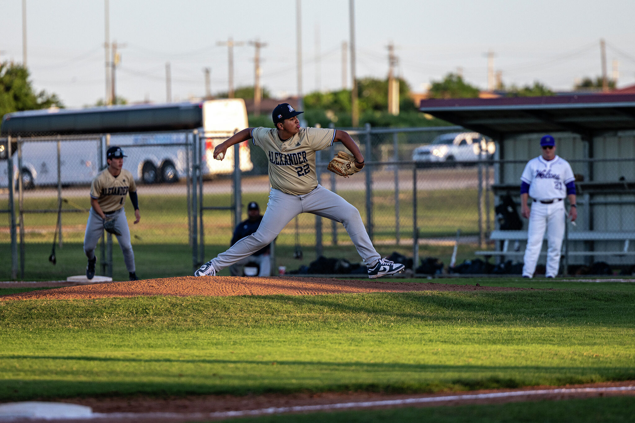 Alexander's pitching staff continues to roll, allowing one hit in win