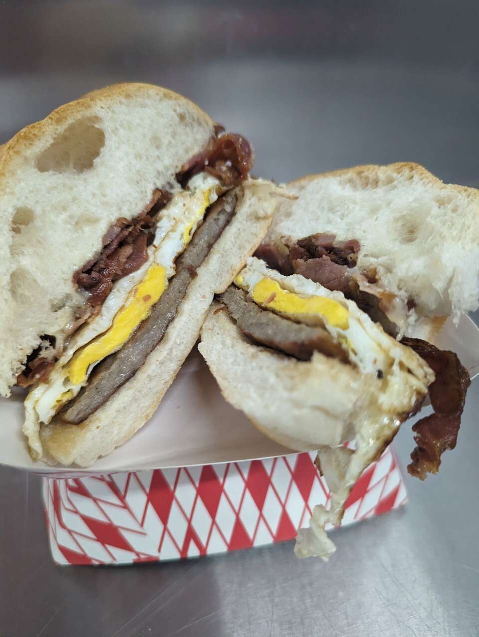 At First Bite food truck specializes in french fries, brisket burgers