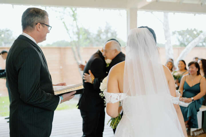 KENS-TV's Bill Taylor officiates Ryan Shoptaugh's wedding