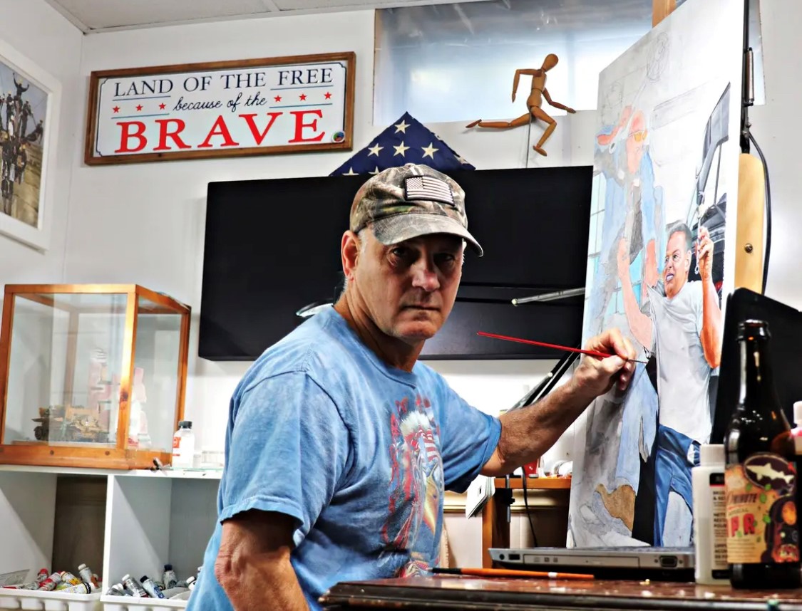 Artist honors combat veterans