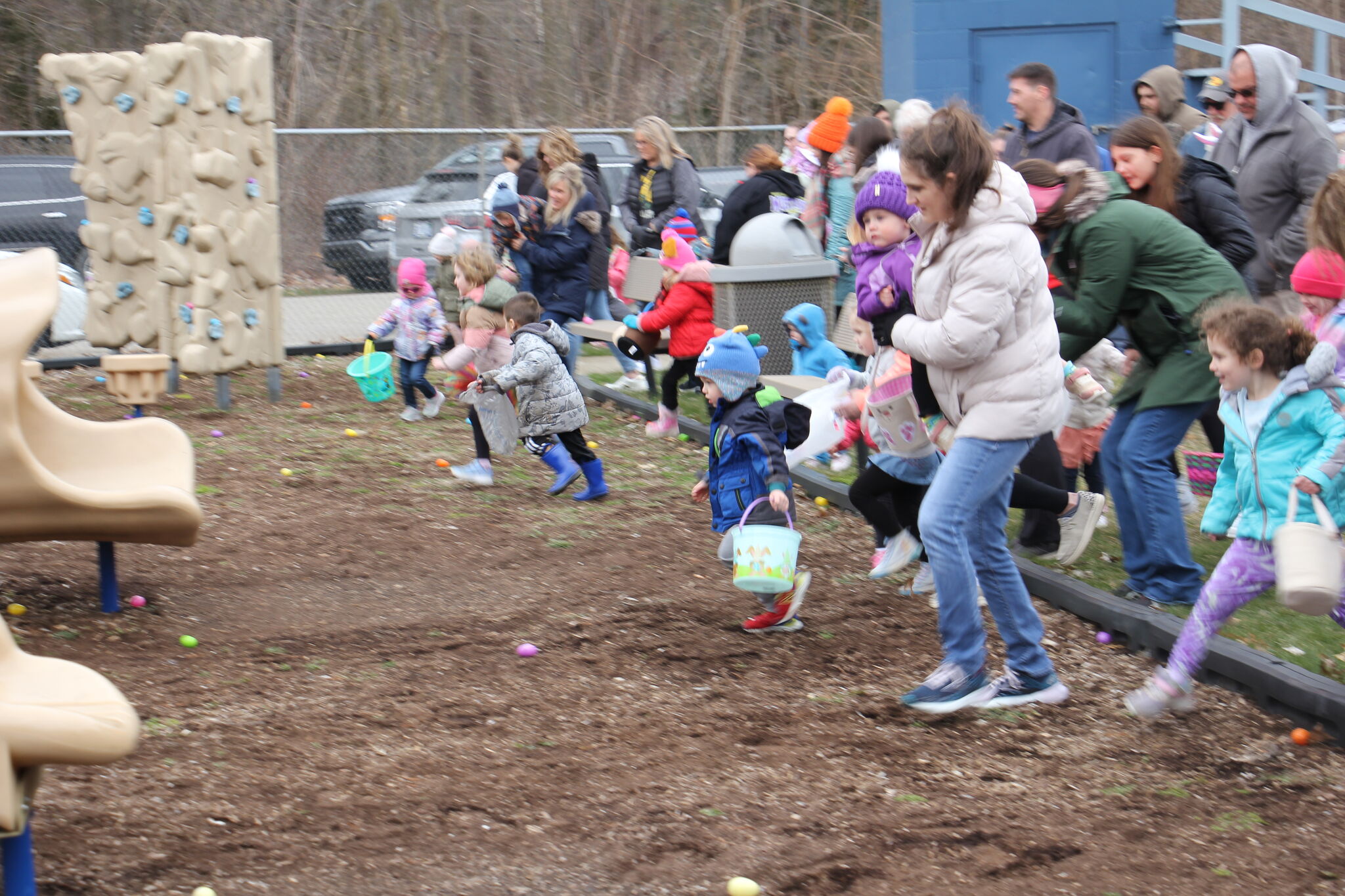 Easter egg hunt in Gallup Park organized by the Port Austin Chamber of