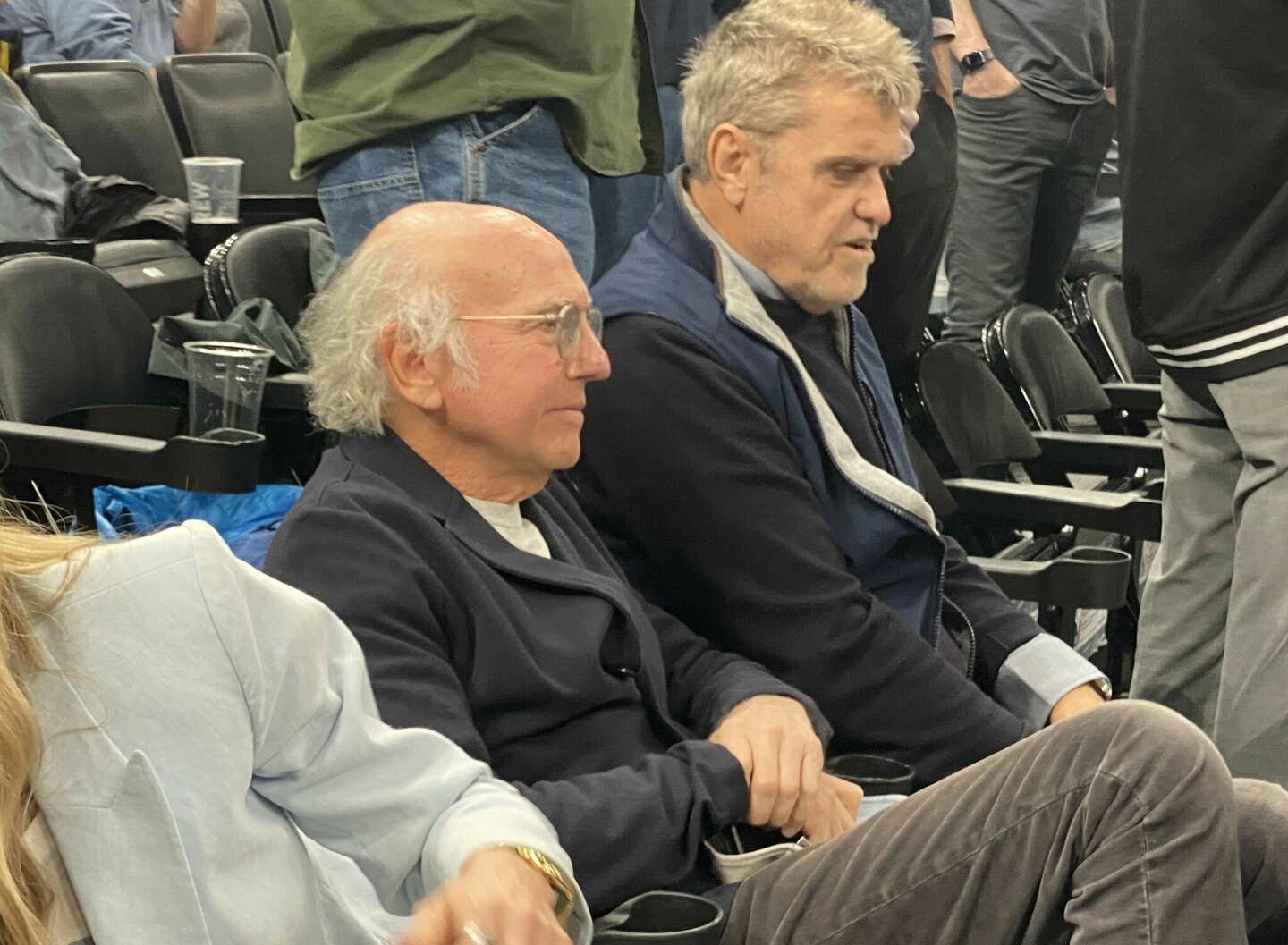 Larry David yells at UConn coach and 4 other highlights from his night