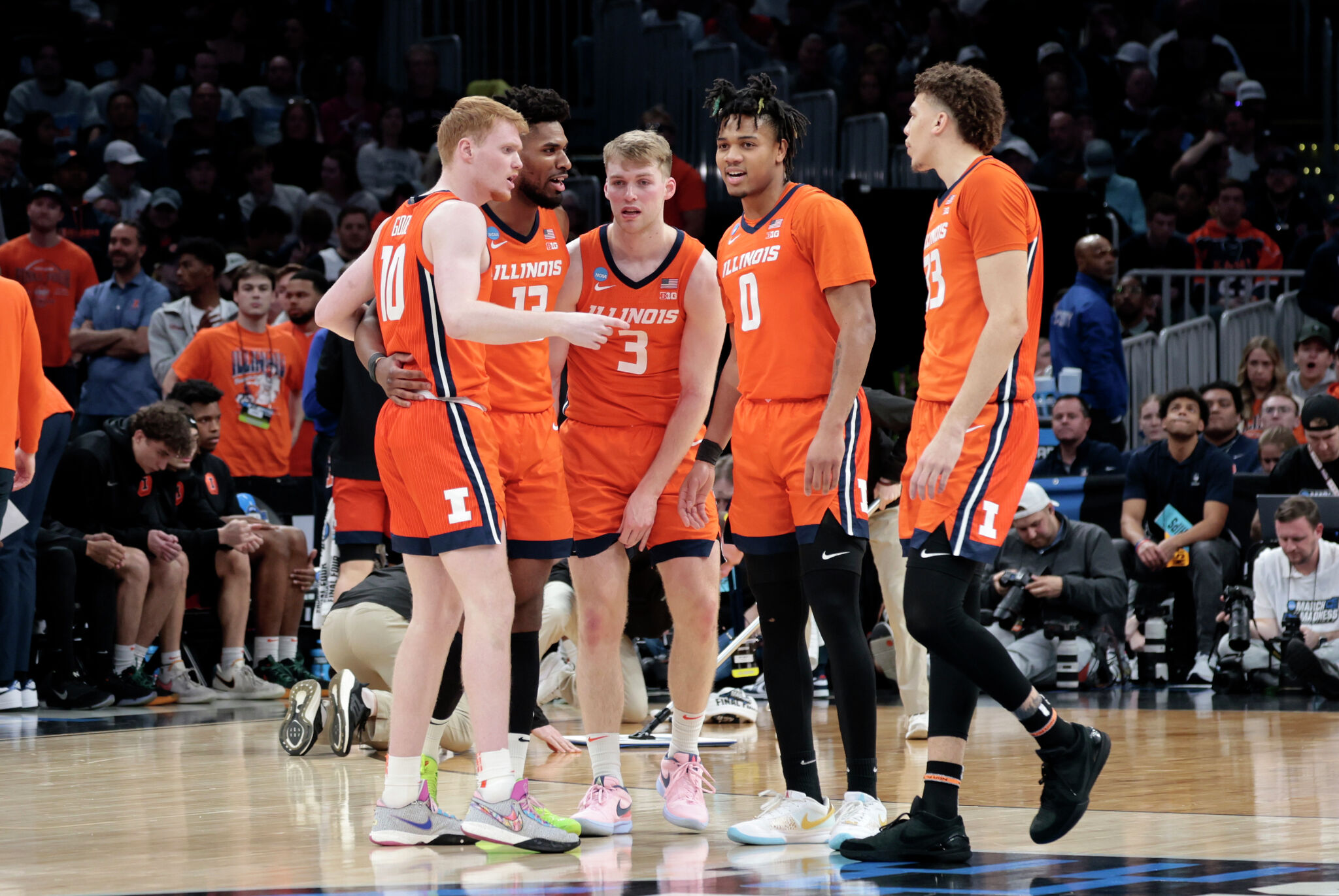 Luke Goode, Illinois basketball team reflect on Elite 8 season