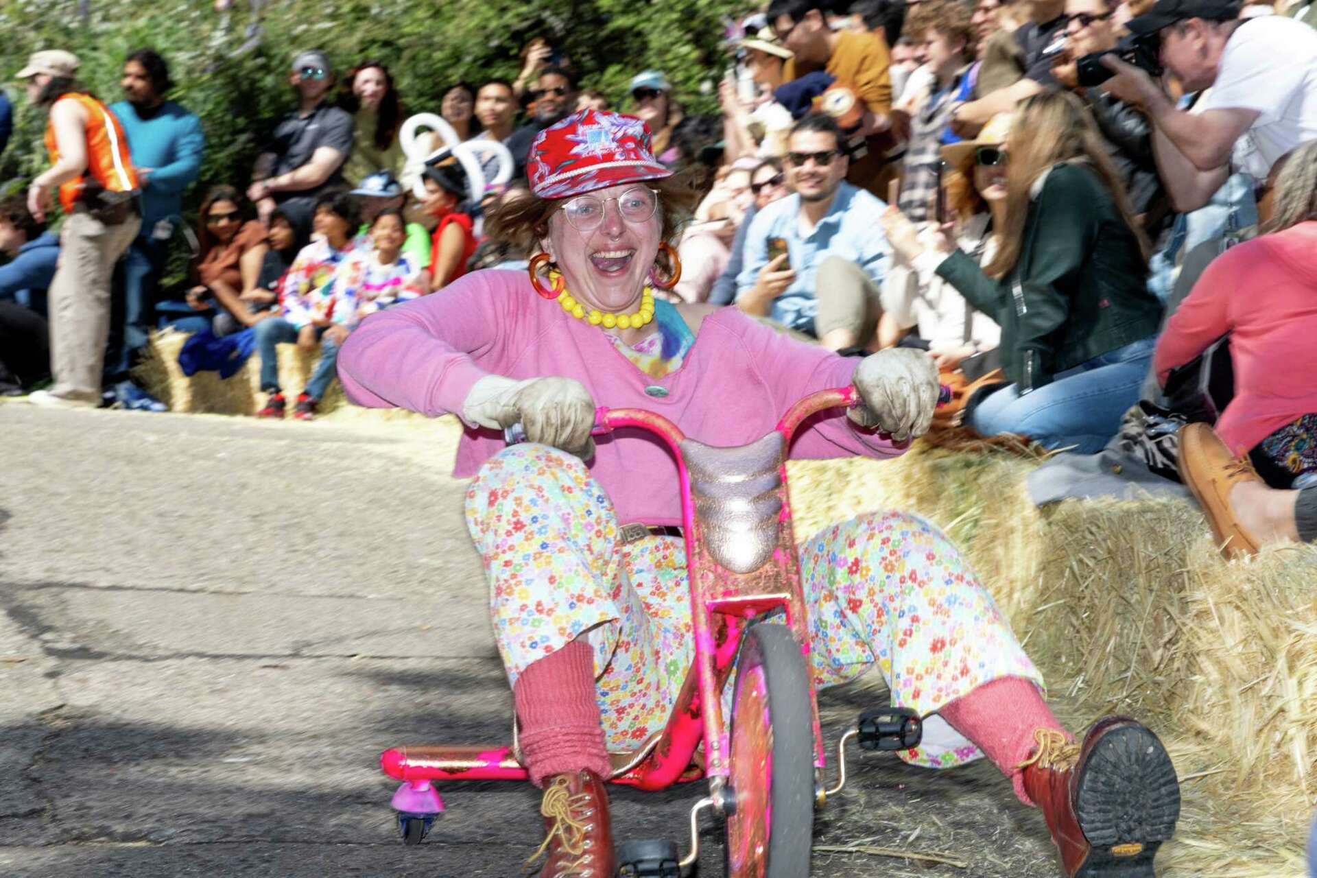 S.F.’s annual zany Big Wheels derby: Costumed revelers race