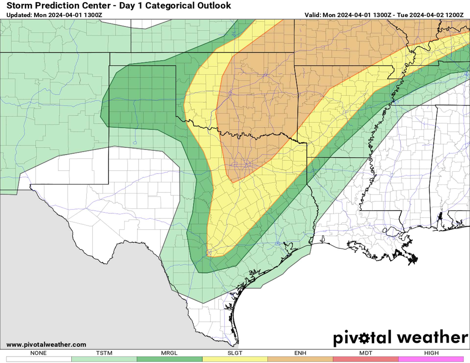Texas tornadoes, wind, and hail: Storms bring severe risk Monday