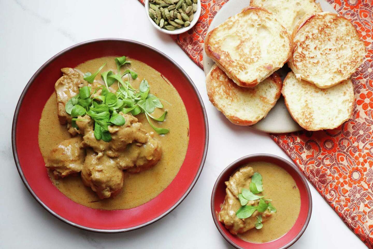 A delicious chicken korma recipe from Houston chef Anita Jaisinghani