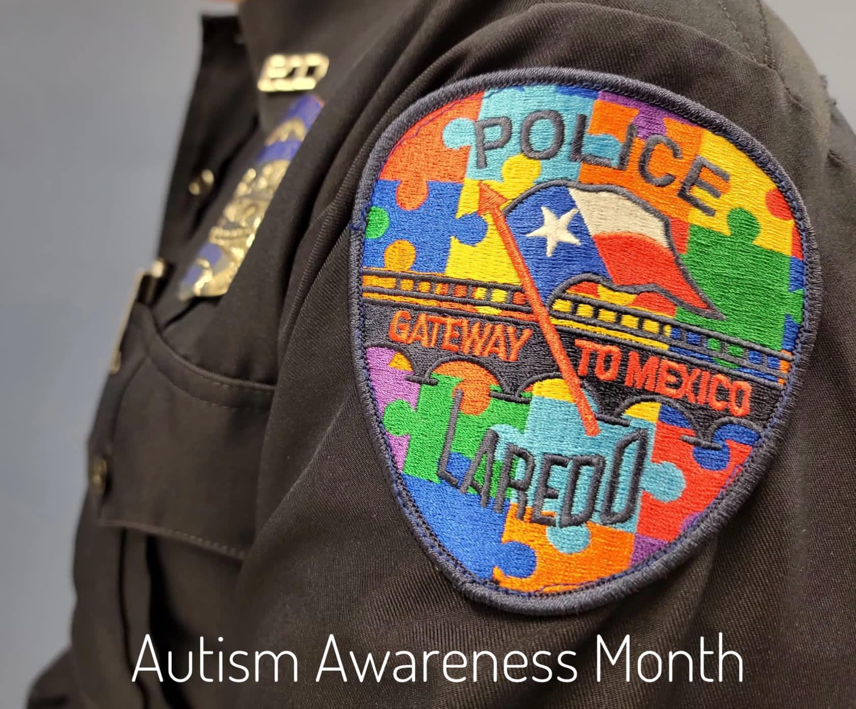 Laredo police kick off Autism Awareness Month with patch, events