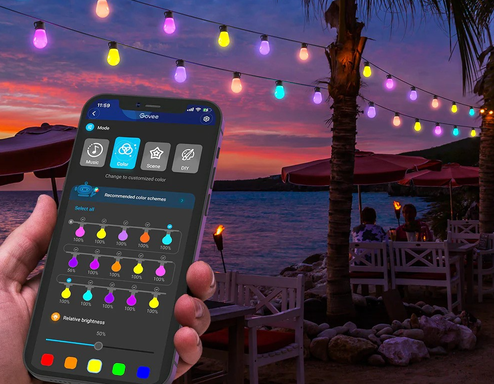 Govee's smart outdoor string lights are 35% off right now on Amazon