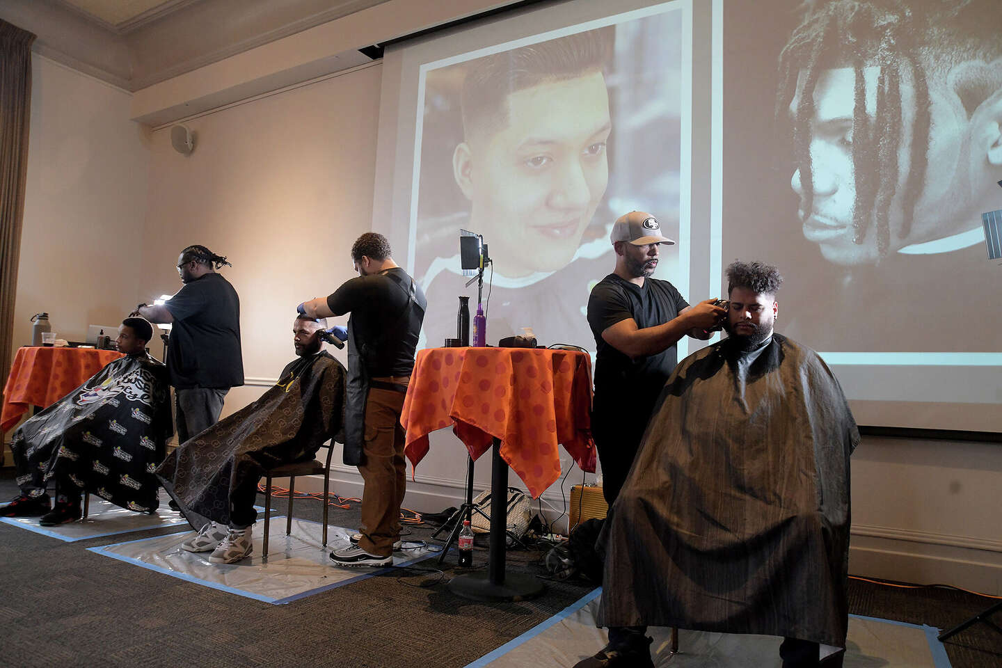 Barber battle held at Wadsworth Atheneum as part of hair exhibit