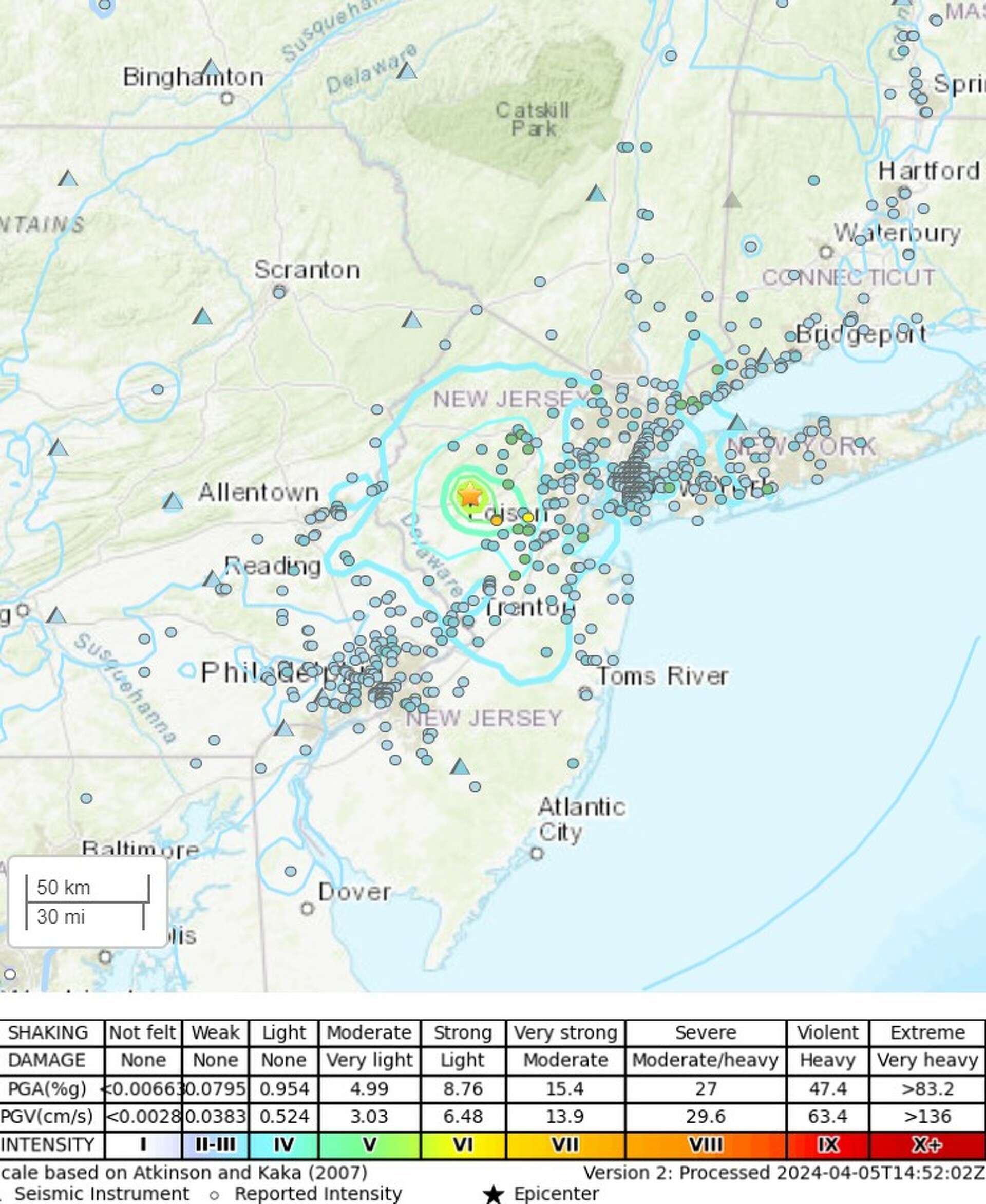 Earthquakes in Connecticut have been recorded for two centuries