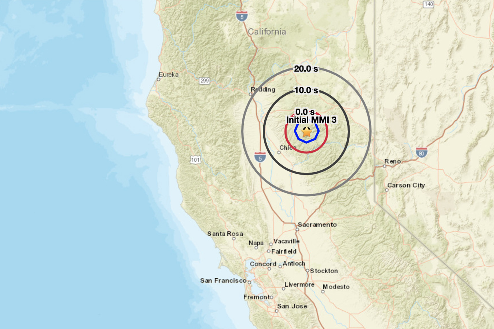 7 quakes, including a magnitude 4.4, strike Northern California
