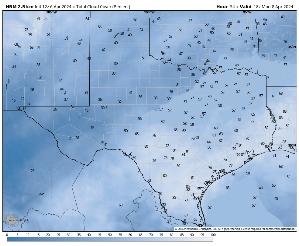 Texas eclipse weather forecast: Will clouds block solar eclipse?