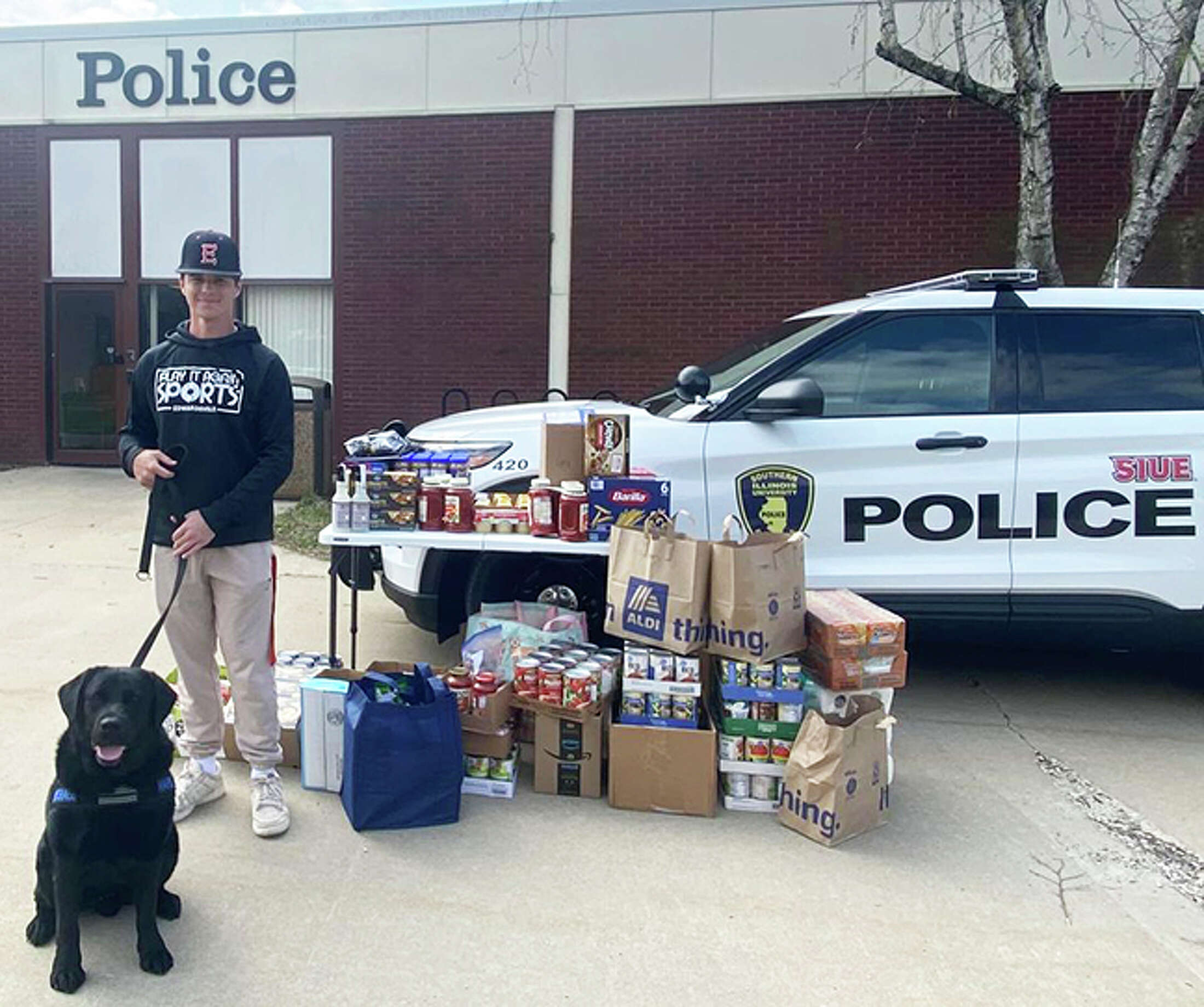 Edwardsville IL food drive benefits Cougar Cupboard at SIUE