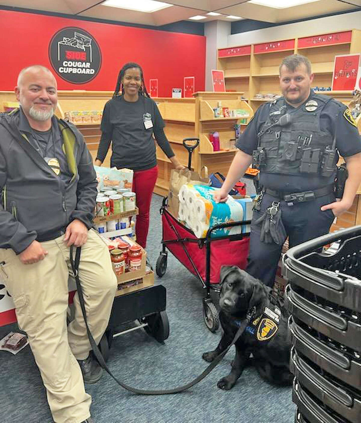Edwardsville IL food drive benefits Cougar Cupboard at SIUE