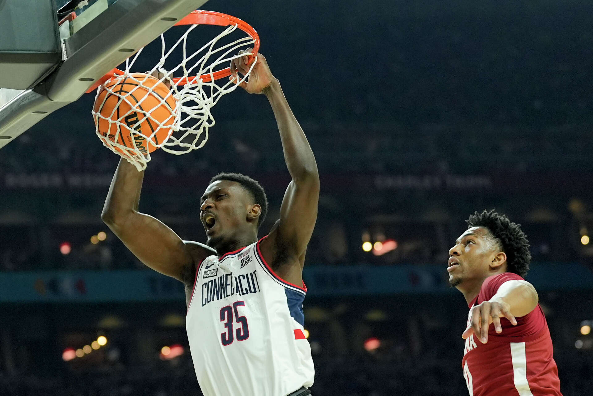 UConn men's basketball senior Samson Johnson is embracing bigger role