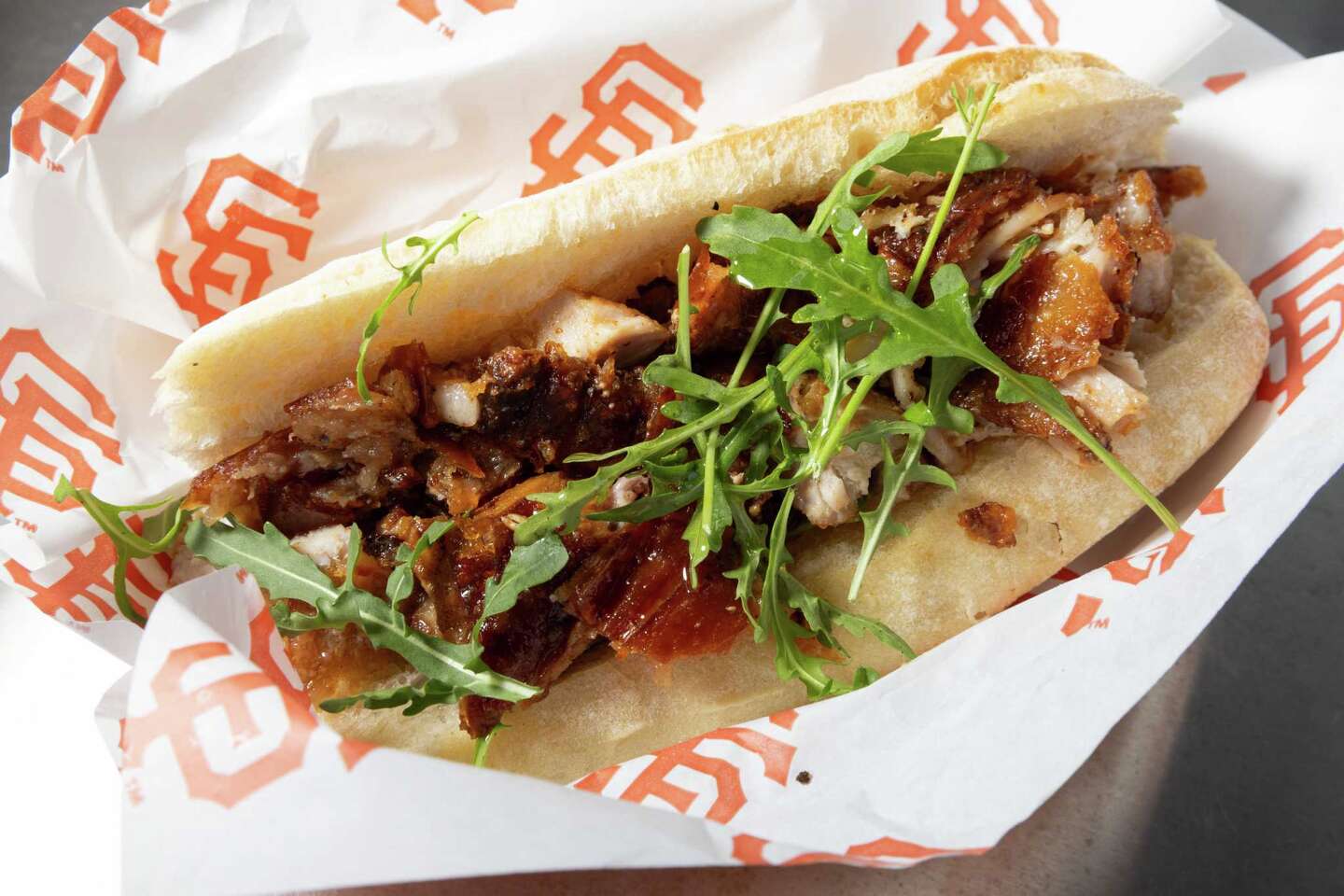 Testing the new food at SF Giants games at Oracle Park