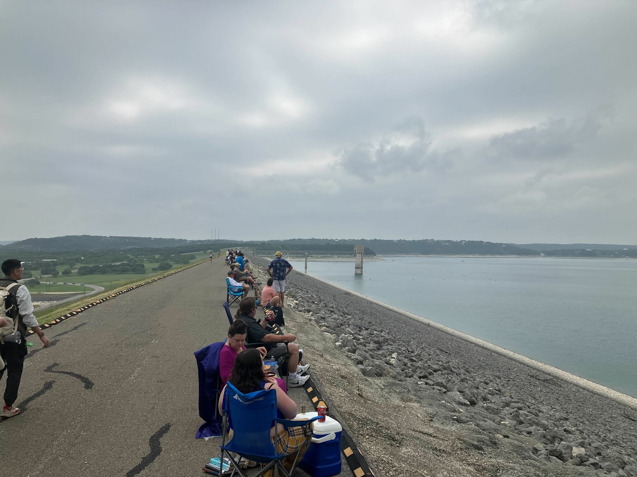 Clouds obscure total solar eclipse for many at Canyon Lake