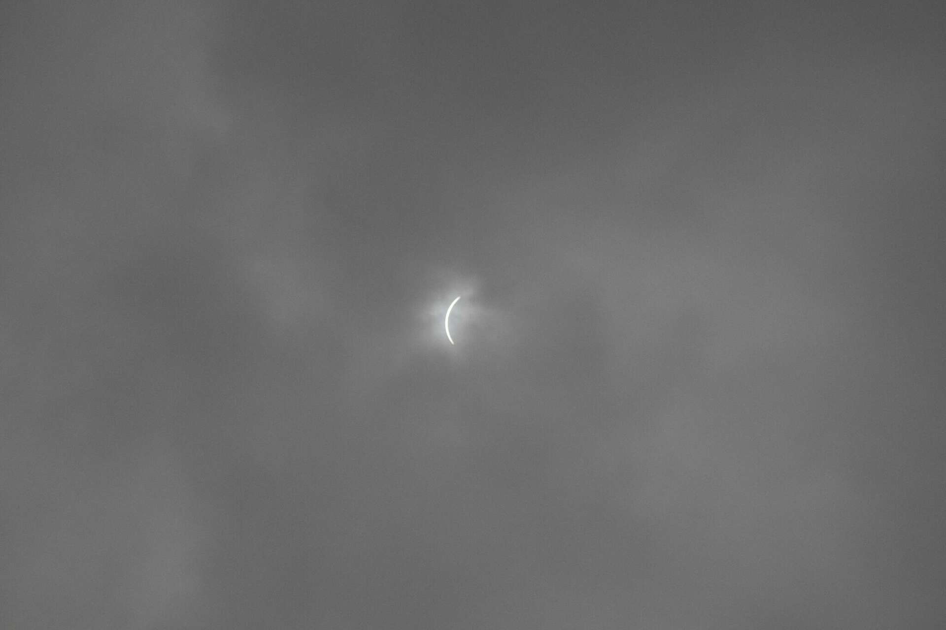 Clouds made the view of the eclipse from Texas better