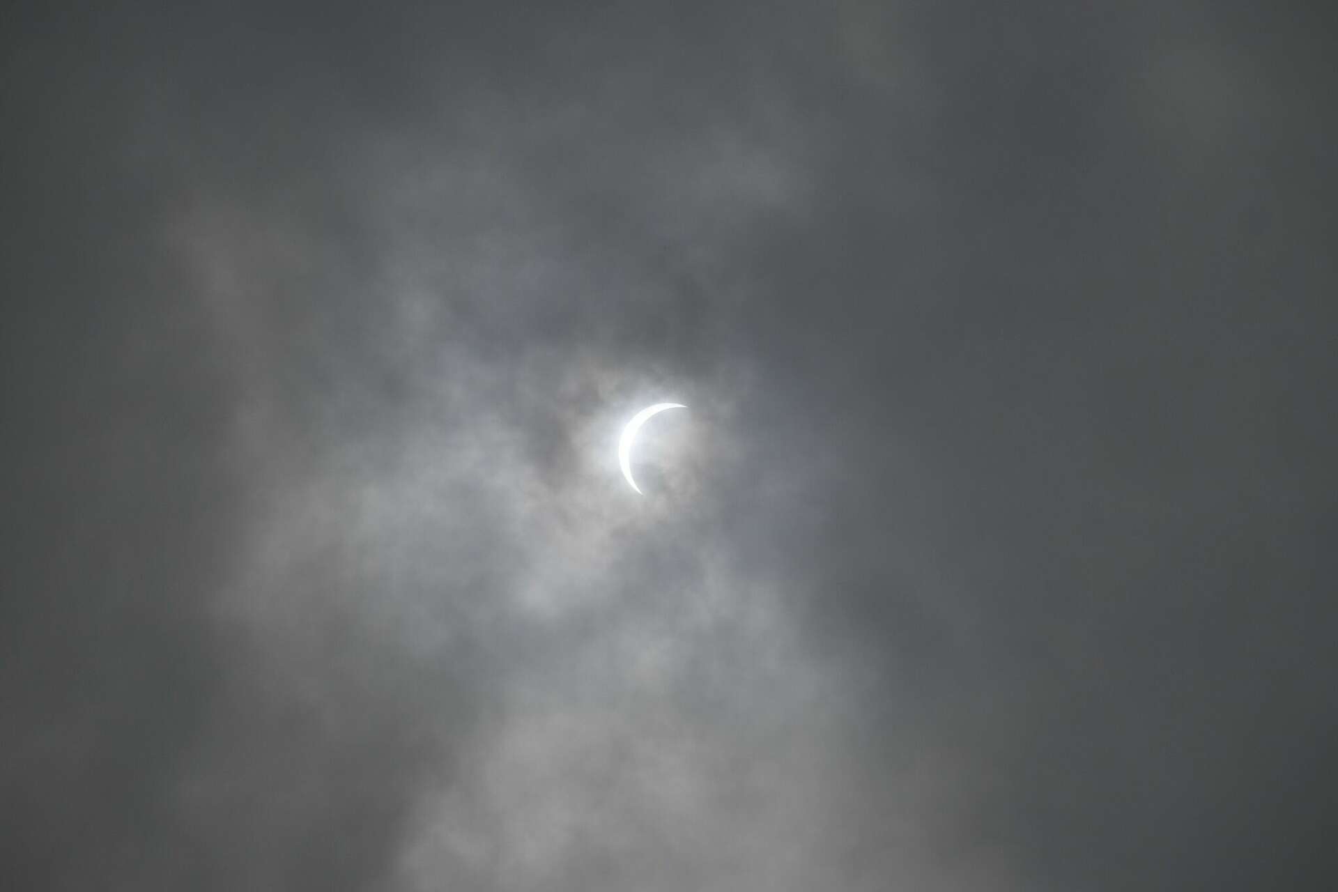 Clouds made the view of the eclipse from Texas better