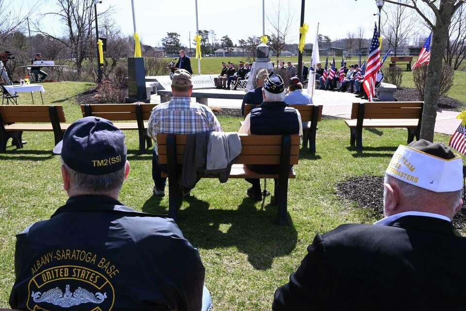 Donations displayed at Yellow Ribbon Day