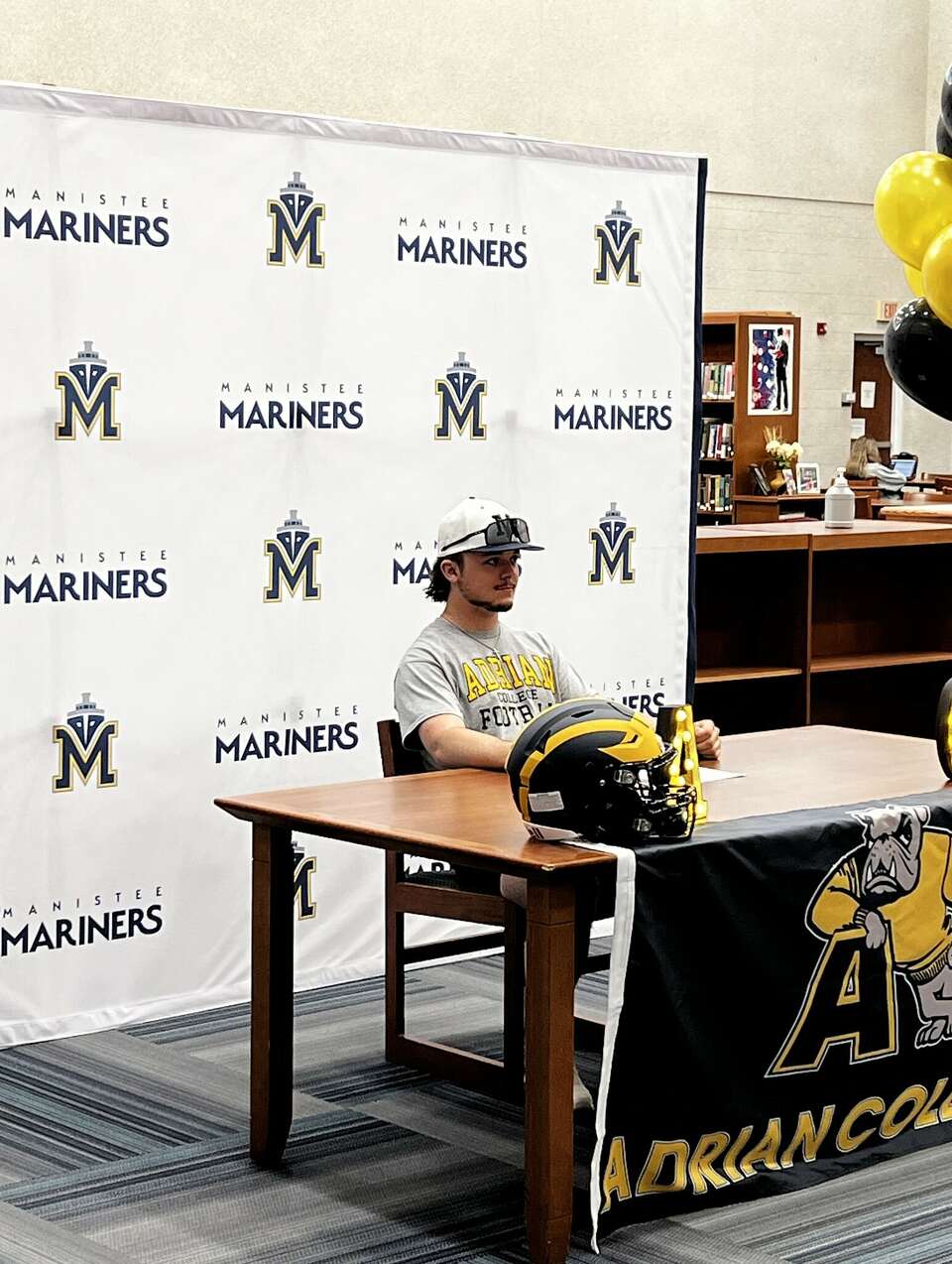 MHS's Nathan Doremus signs as linebacker for Adrian College