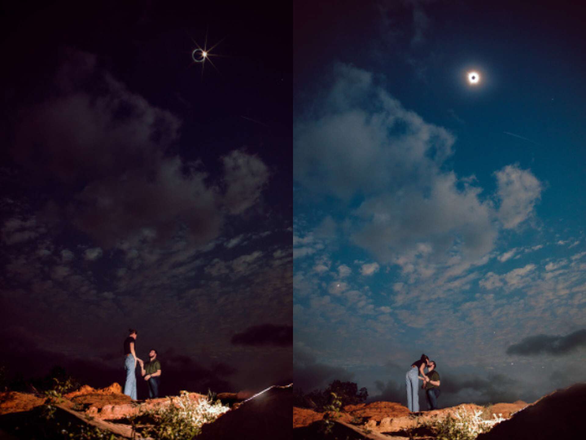 Texas eclipse captures proposal in stunning photo