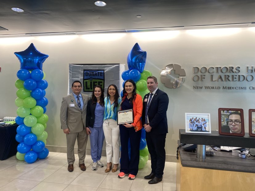 Doctors Hospital of Laredo celebrates National Donate Life Month