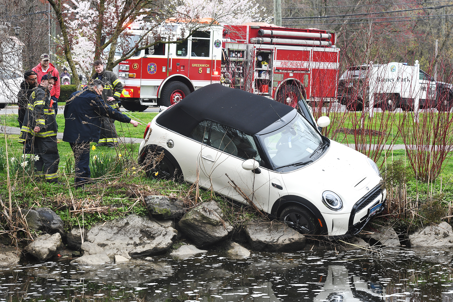 car accident tiny car