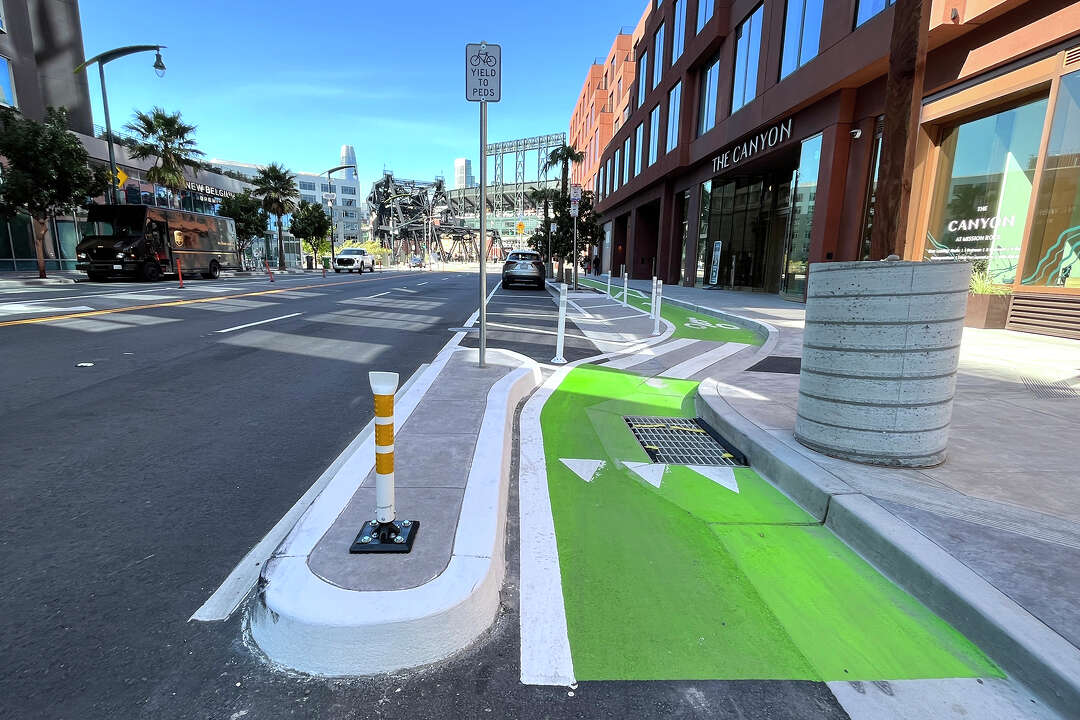 San Francisco unveils another new style of bike lane