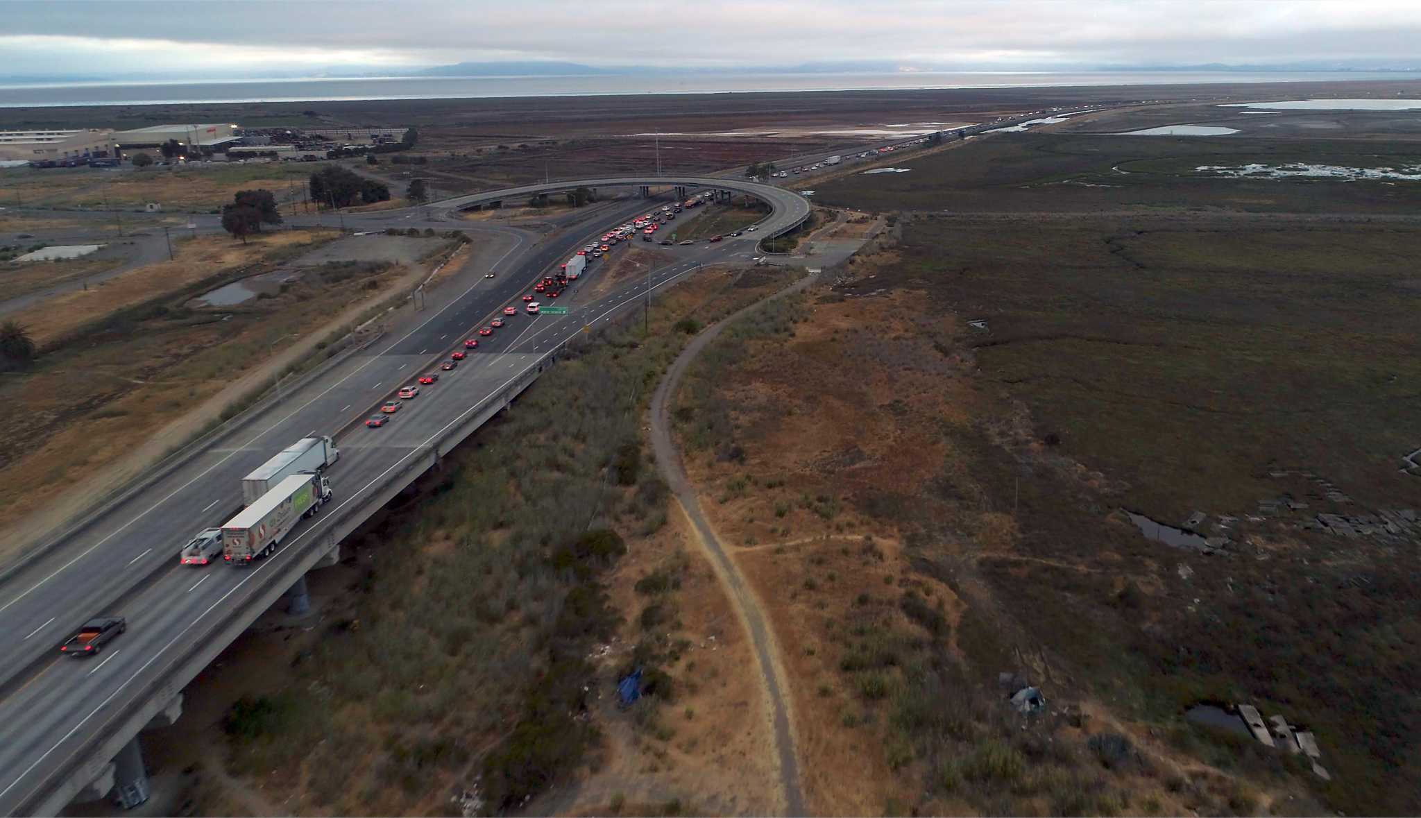 Series of weekend Highway 37 shutdowns starts tonight, Caltrans says