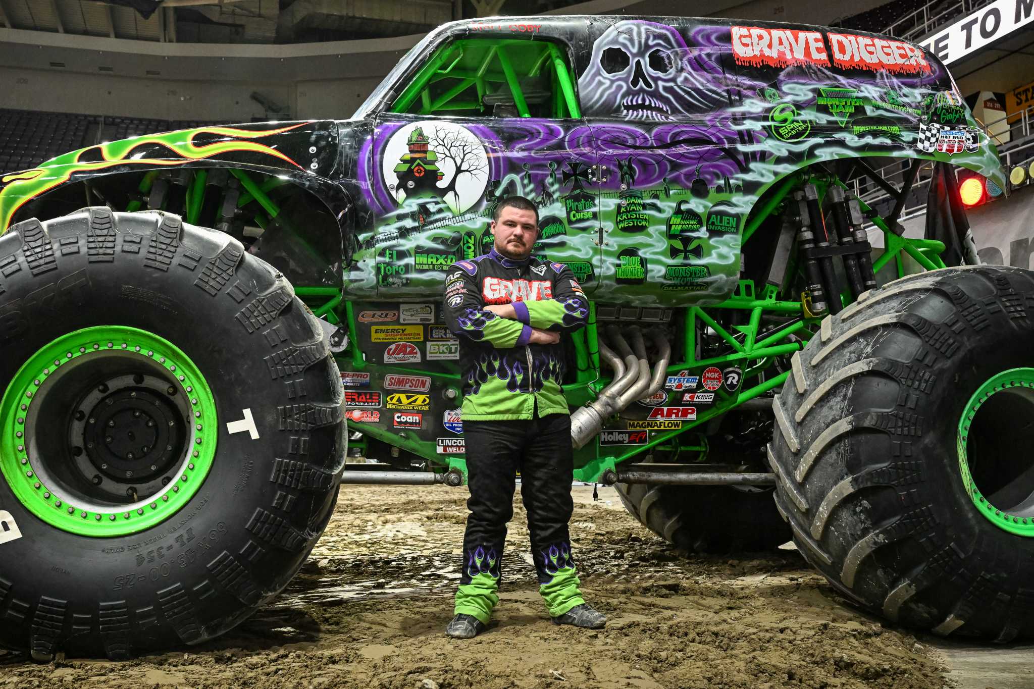 Photos: Getting ready for Monster Jam