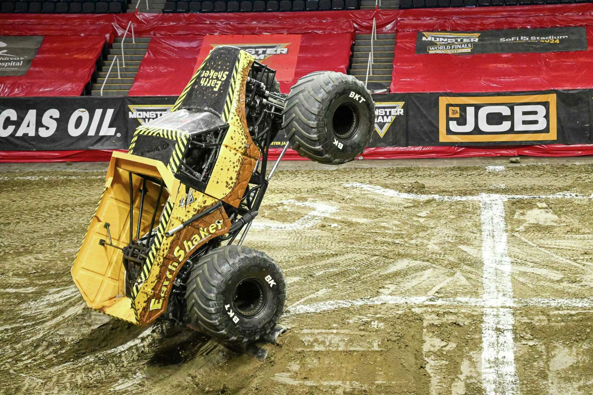 Photos: Getting ready for Monster Jam