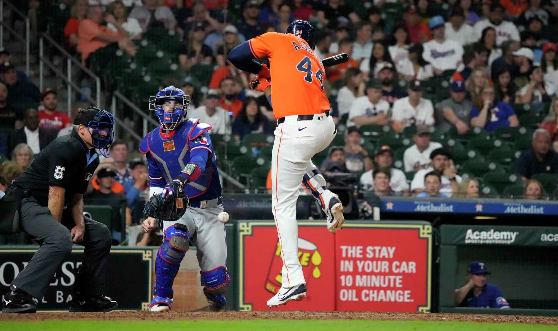 Kyle Tucker, Astros not happy about Rangers hitting Yordan Alvarez