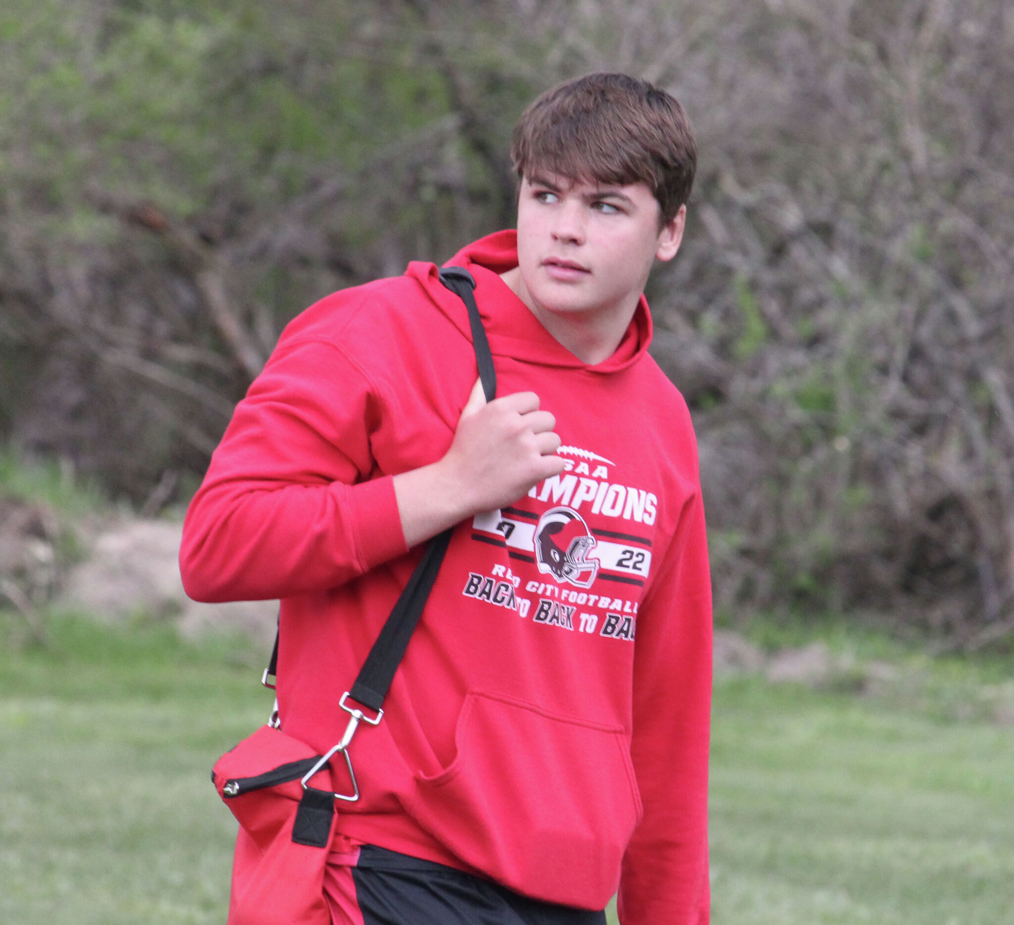 Tyler Woodside breaks school discus record