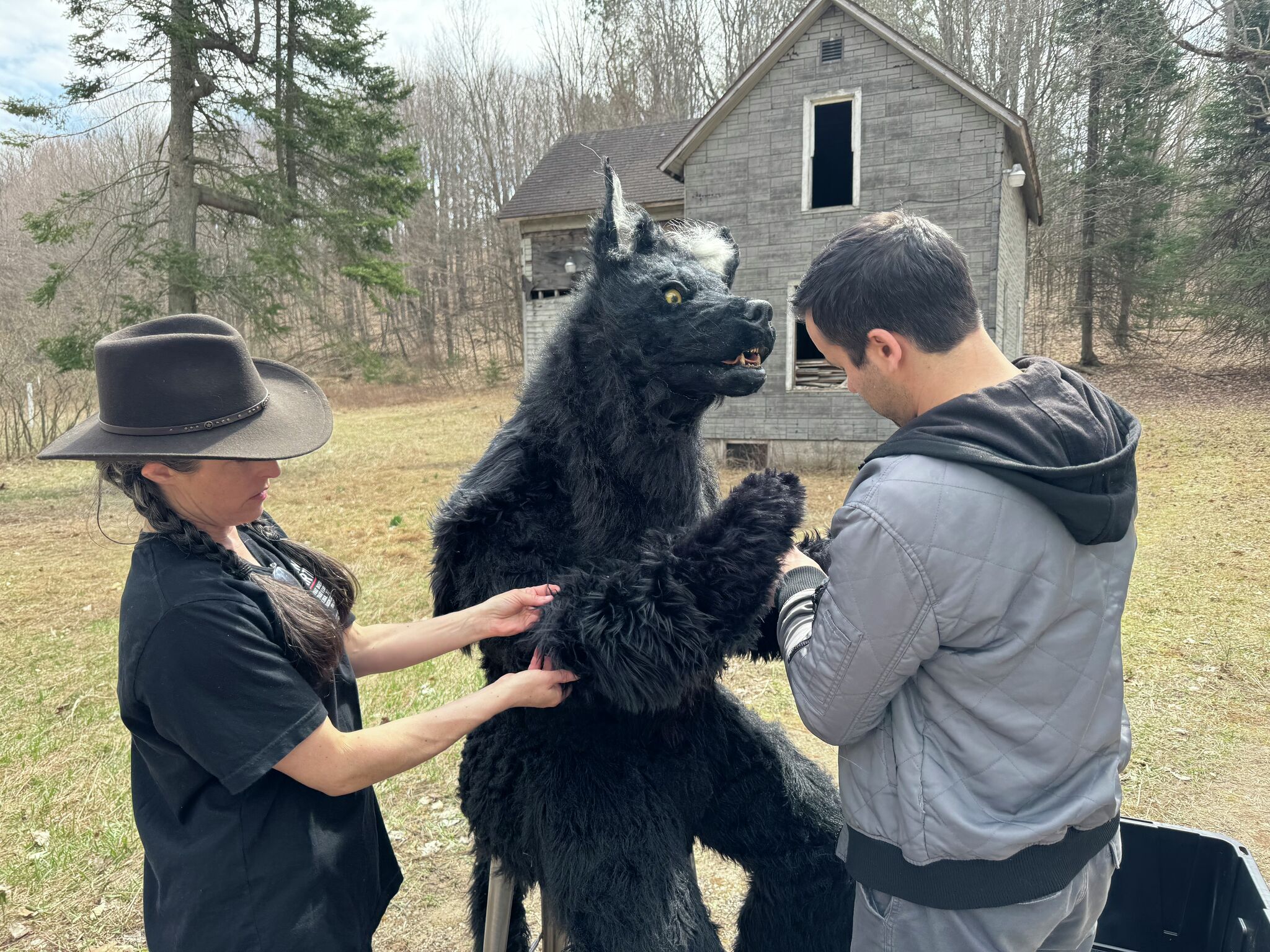 Dogman director signing 'Dogman 3' DVDs in Benzonia