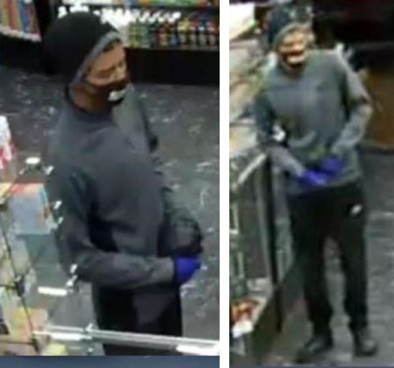 Male sought in smoke shop robbery