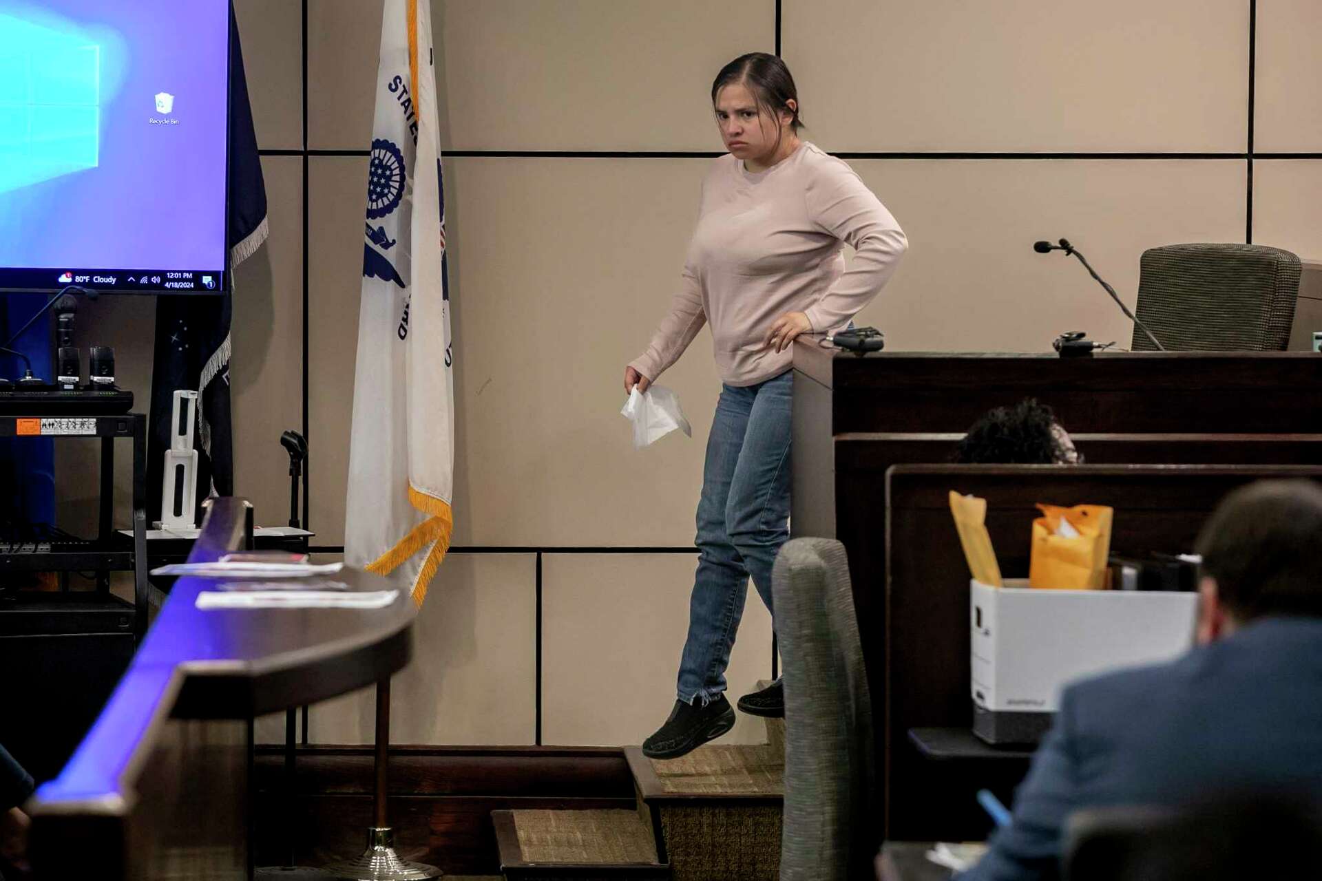 Miranda Casarez, shaking and sobbing, denies starving 4-year-old son