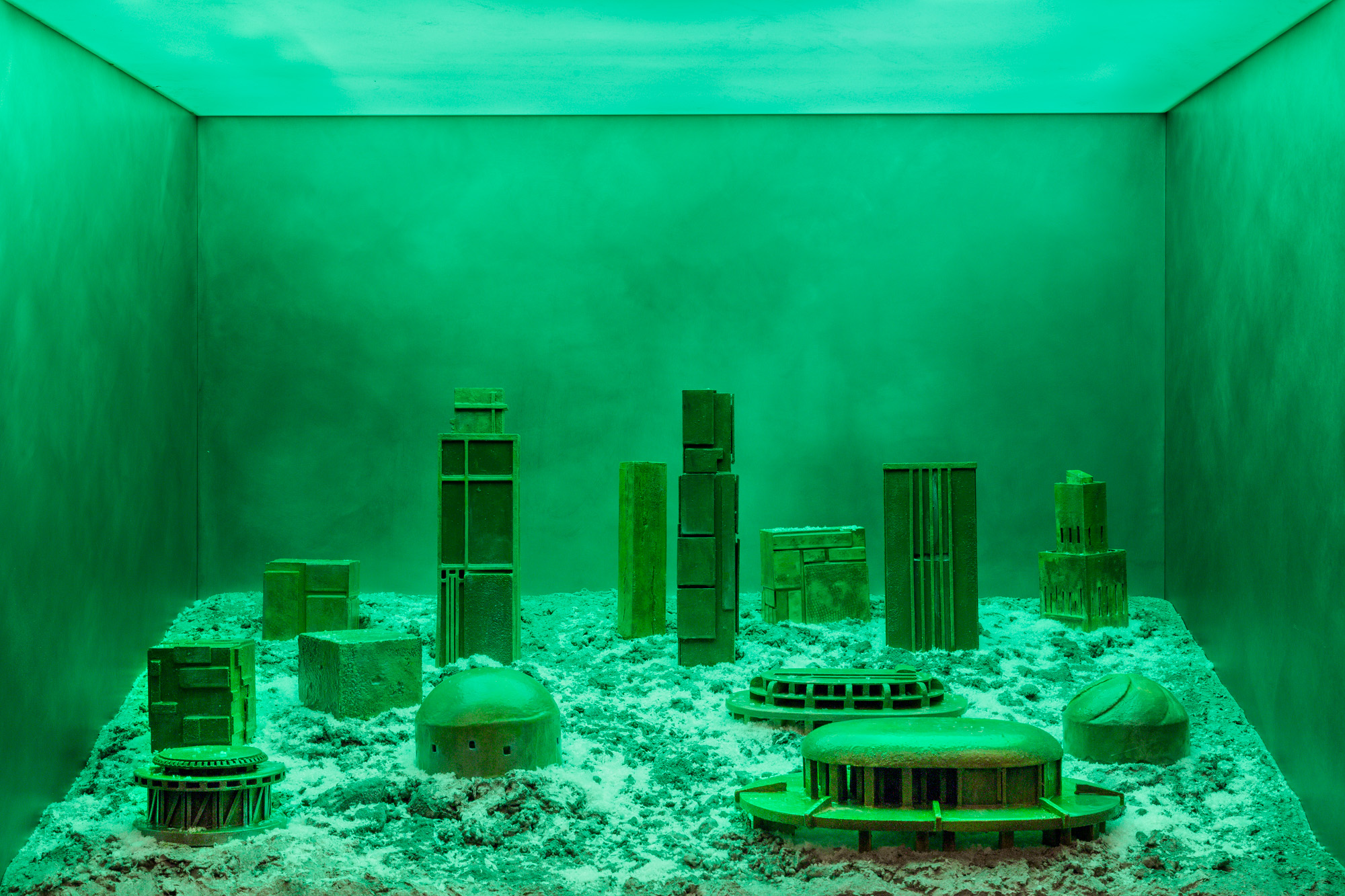 Artist Olivia Erlanger's built worlds take over Houston